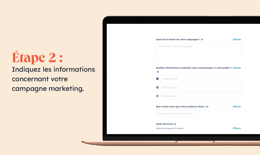 Générateur gratuit de campagnes marketing avec l'IA | HubSpot