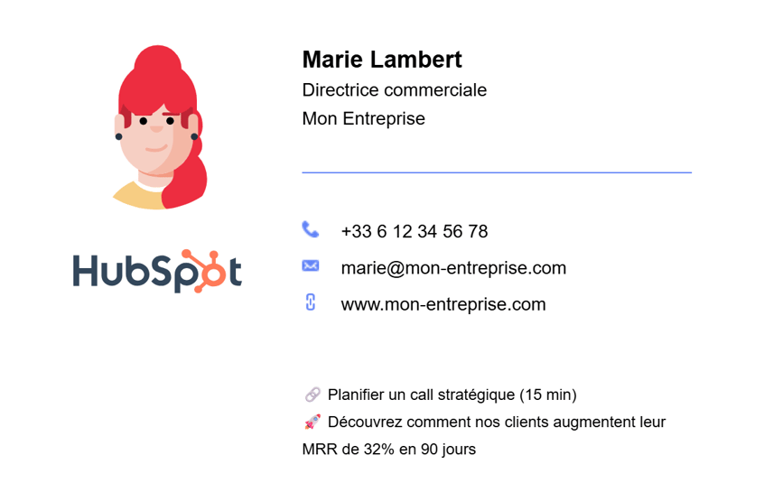 Exemples de signatures e-mail performantes pour dirigeants | HubSpot