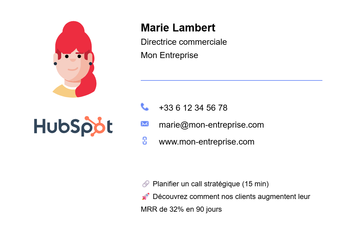 Exemples de signatures e-mail performantes pour dirigeants | HubSpot