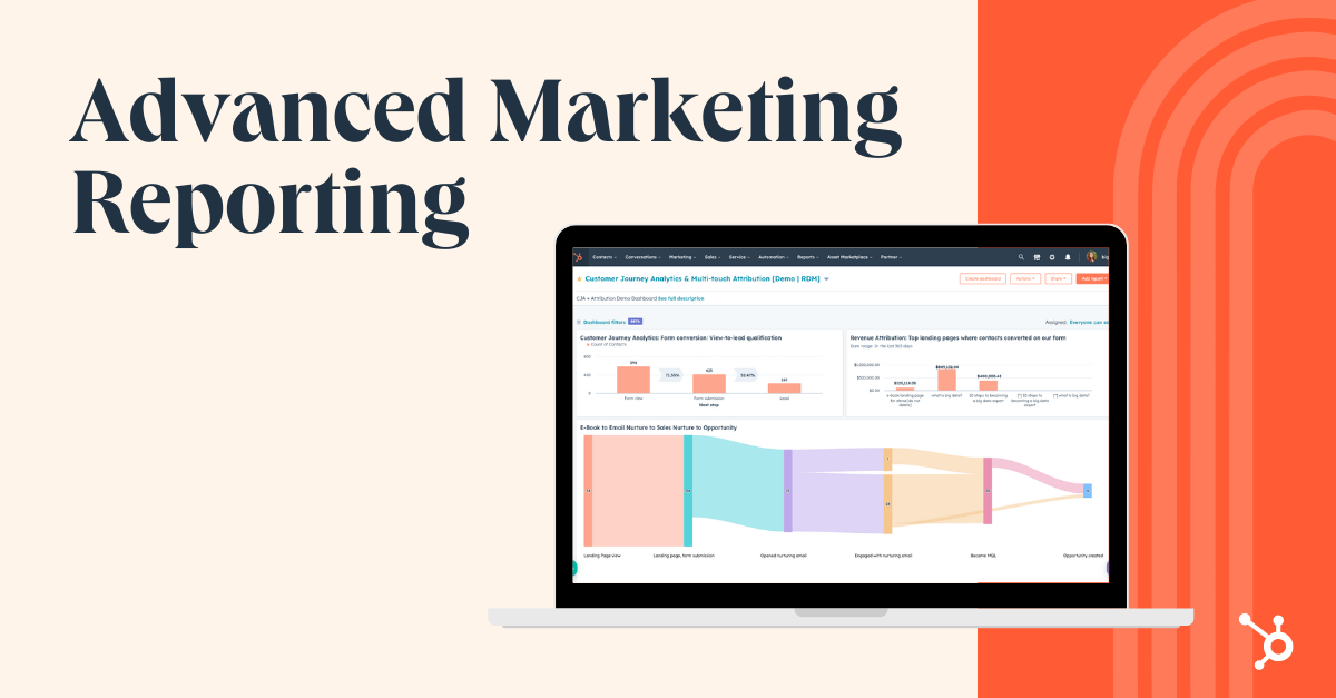 Reporting marketing avancé avec attribution multi touch | HubSpot