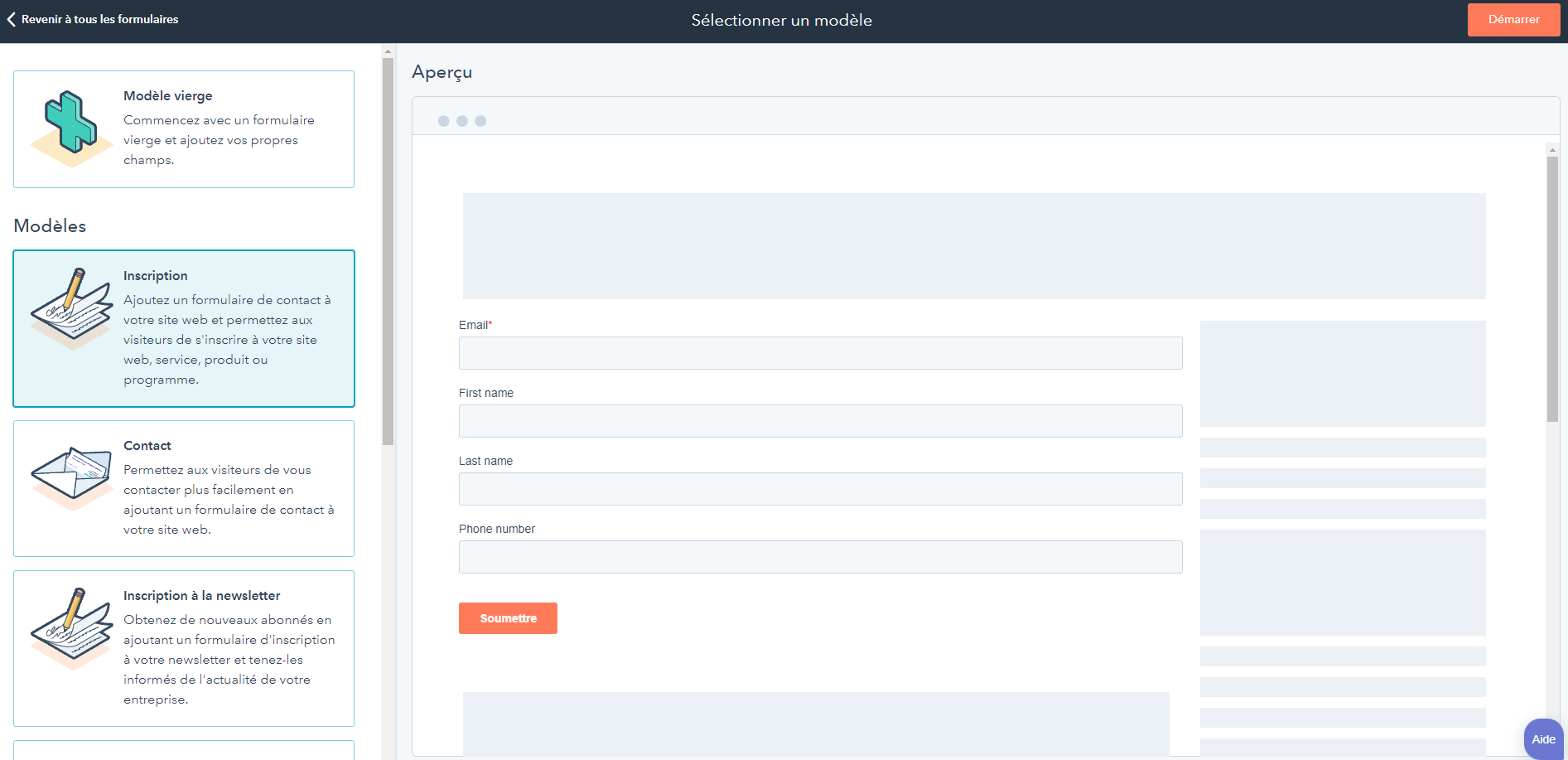 Outil gratuit de création de formulaire en ligne | HubSpot